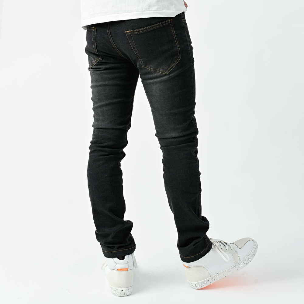 RIDEZ SINGLE LAYER JEANS BLACK RDB1025